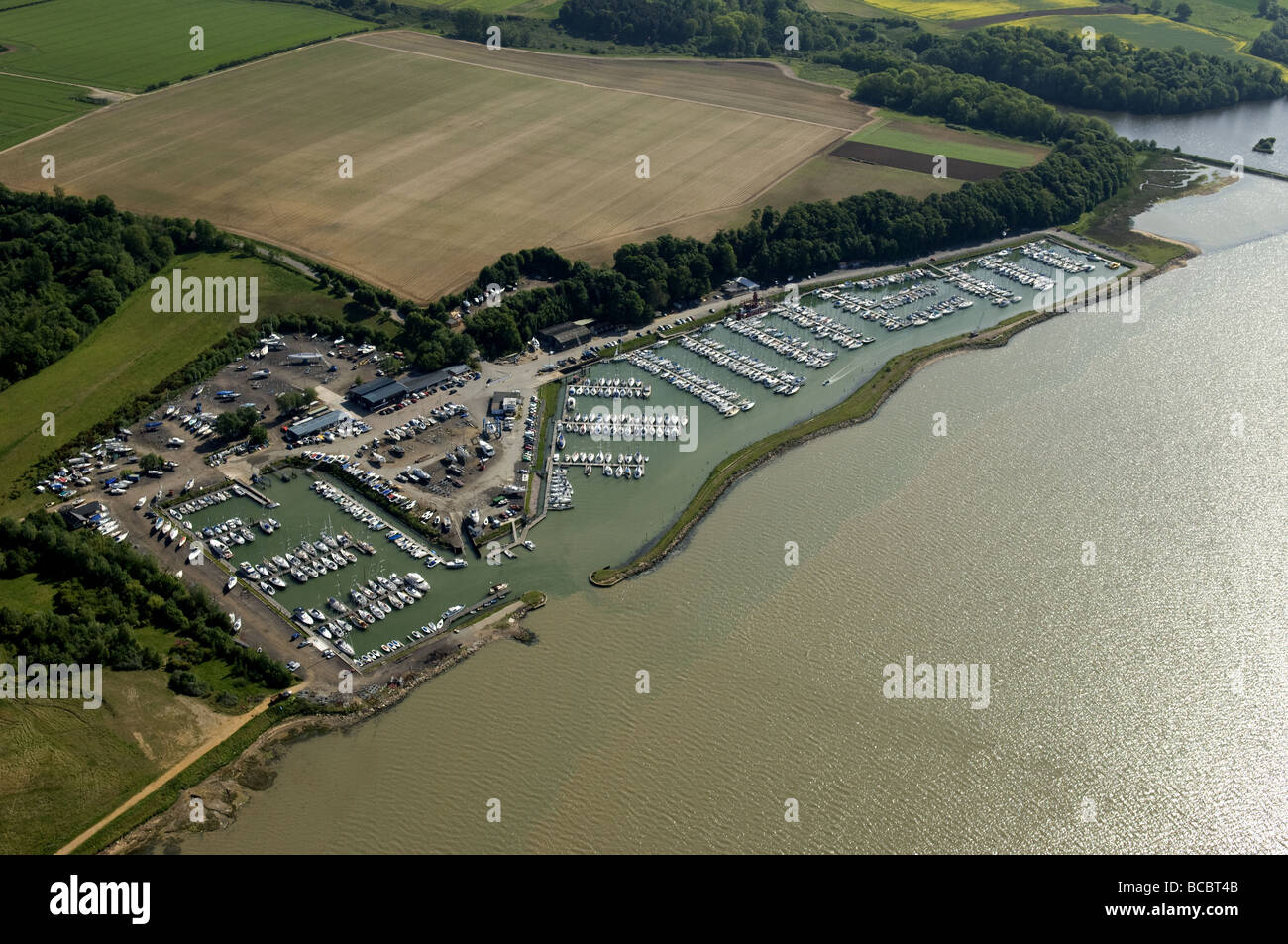 Suffolk Yacht Harbour from the air Stock Photo - Alamy
