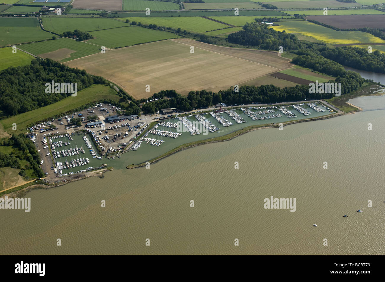 Suffolk Yacht Harbour from the air Stock Photo - Alamy