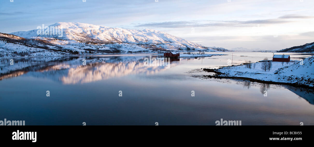 Norway, Lapland, Lofoten Islands, Vestfjorden, fjord Stock Photo - Alamy