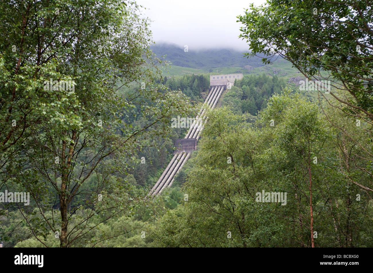 Sloy pumped storage hydroelectric power station hi-res stock ...