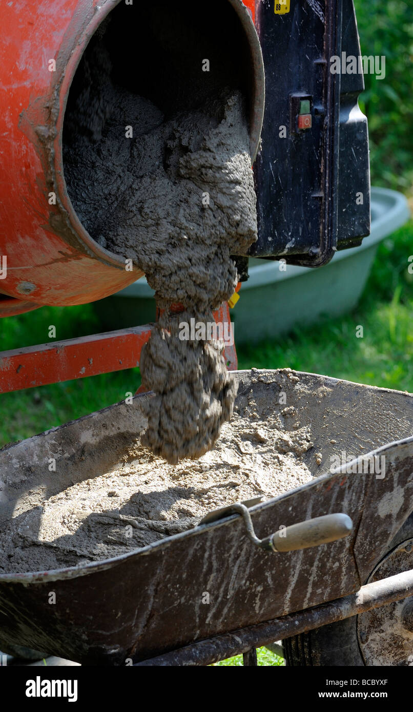 Concrete mixer - cement Stock Photo - Alamy