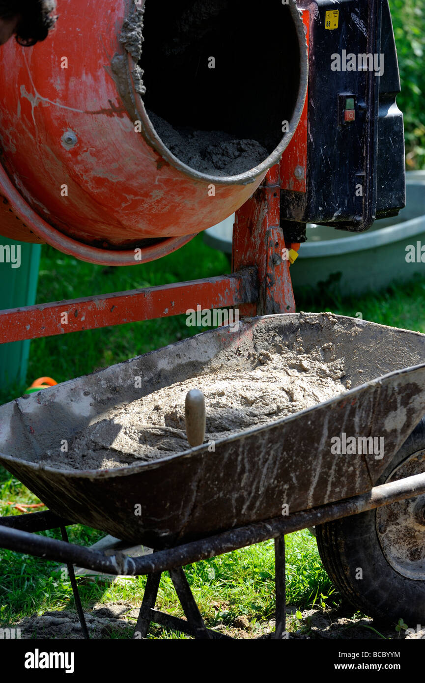 Concrete mixer - cement Stock Photo - Alamy