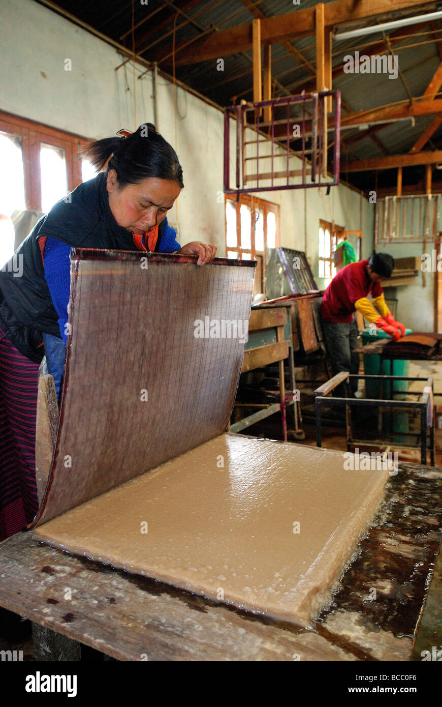 Bhutan, Thimphu, Jungshi paper factory Stock Photo - Alamy