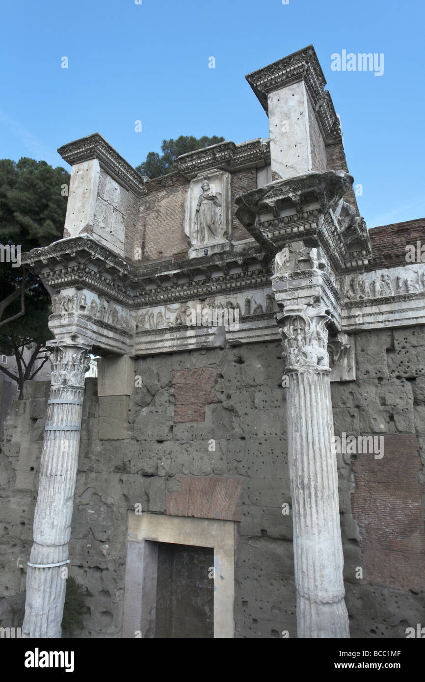 The "Colonnacce" on the Forum of Nerva, in Rome Stock Photo - Alamy