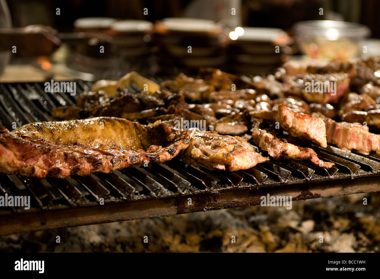 Beef on the grill Stock Photo - Alamy
