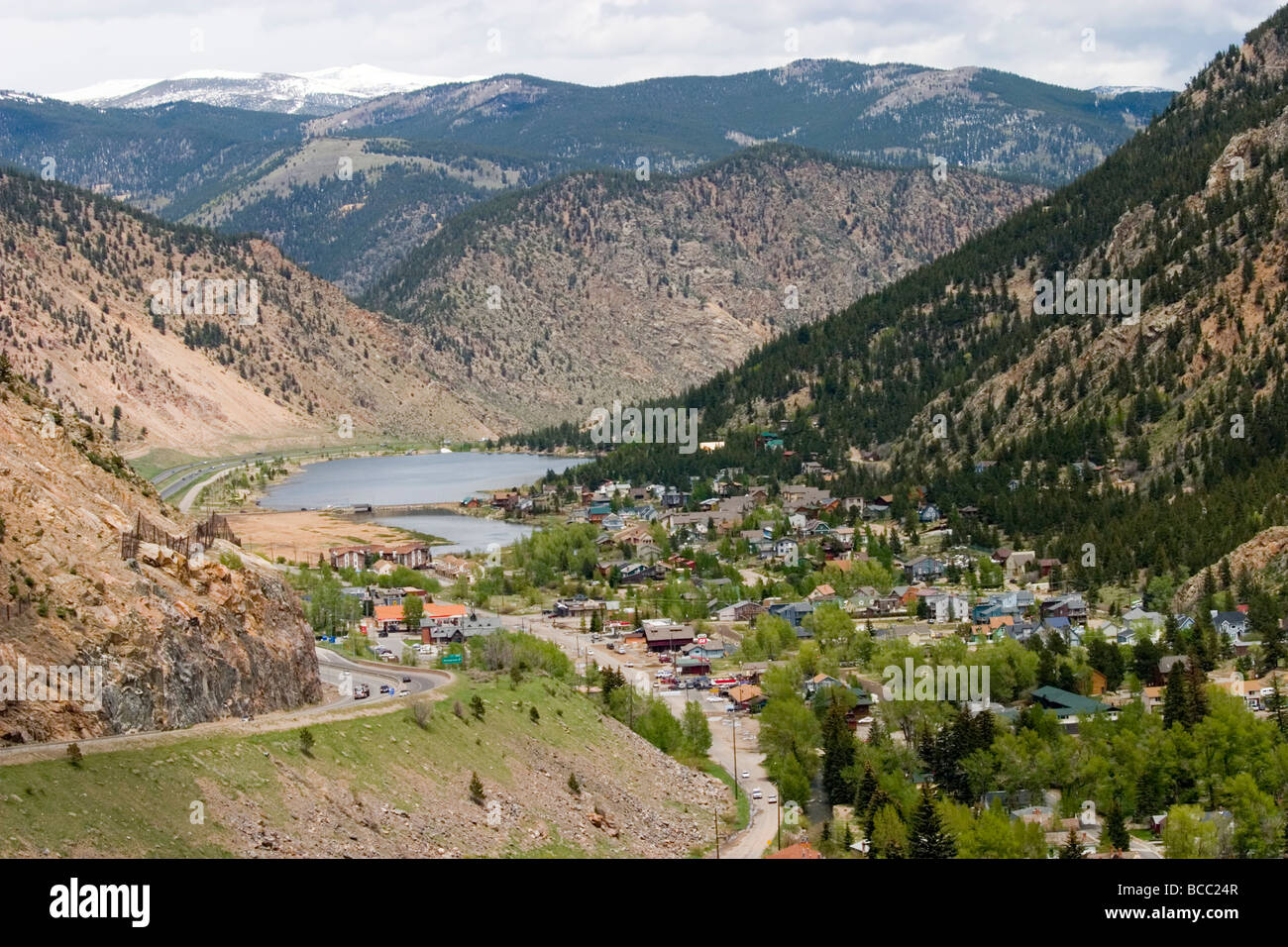 Aerial view georgetown colorado georgetown hi-res stock photography and ...