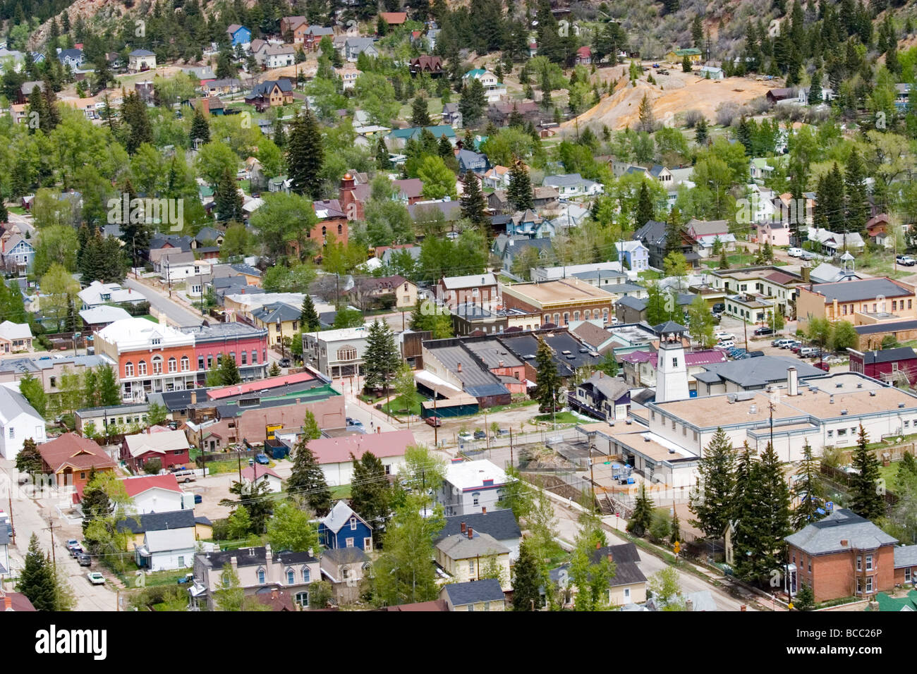 Aerial view of Georgetown Colorado Stock Photo - Alamy