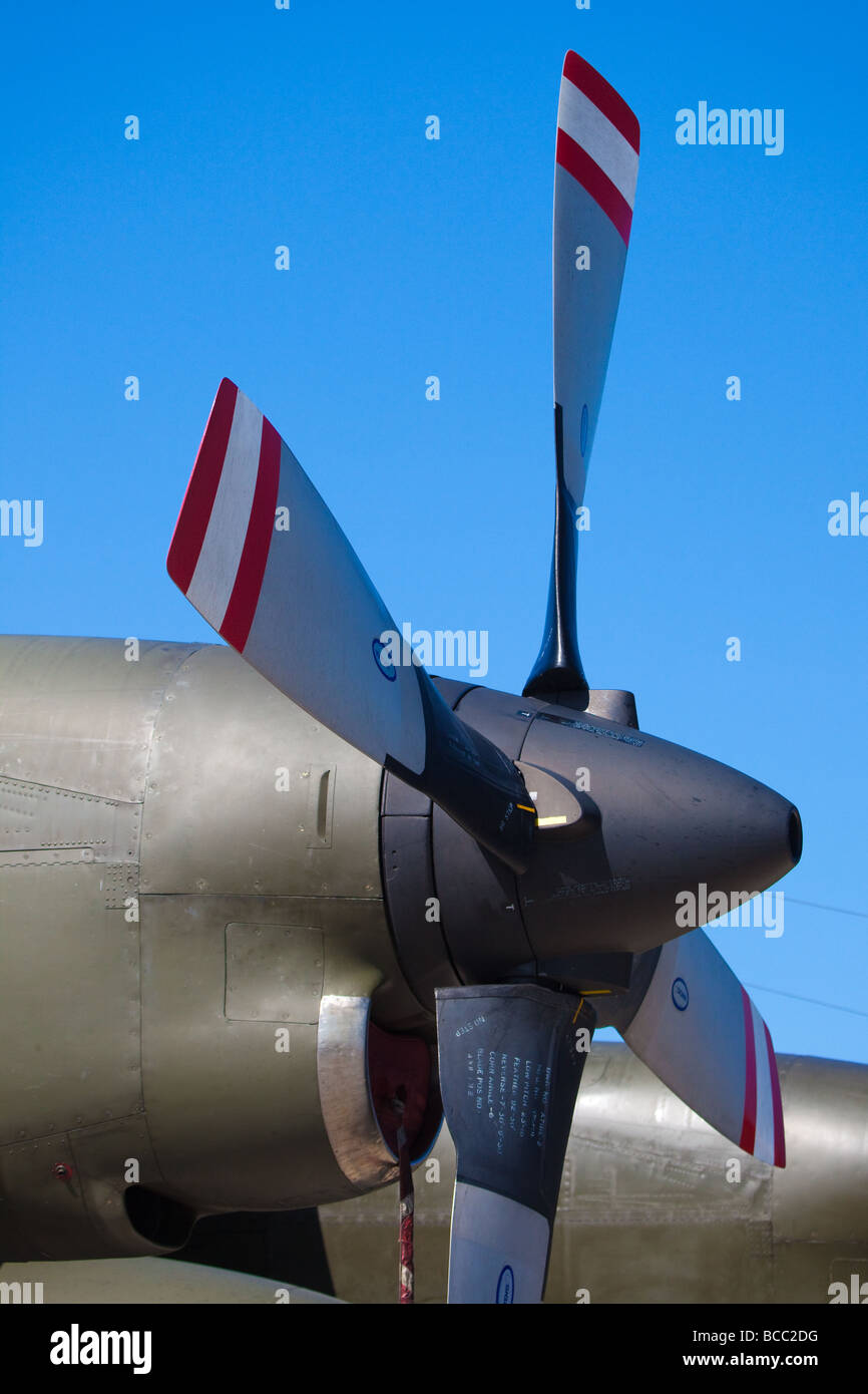 Military Aircraft and Propellers at an airfield in England Stock Photo ...