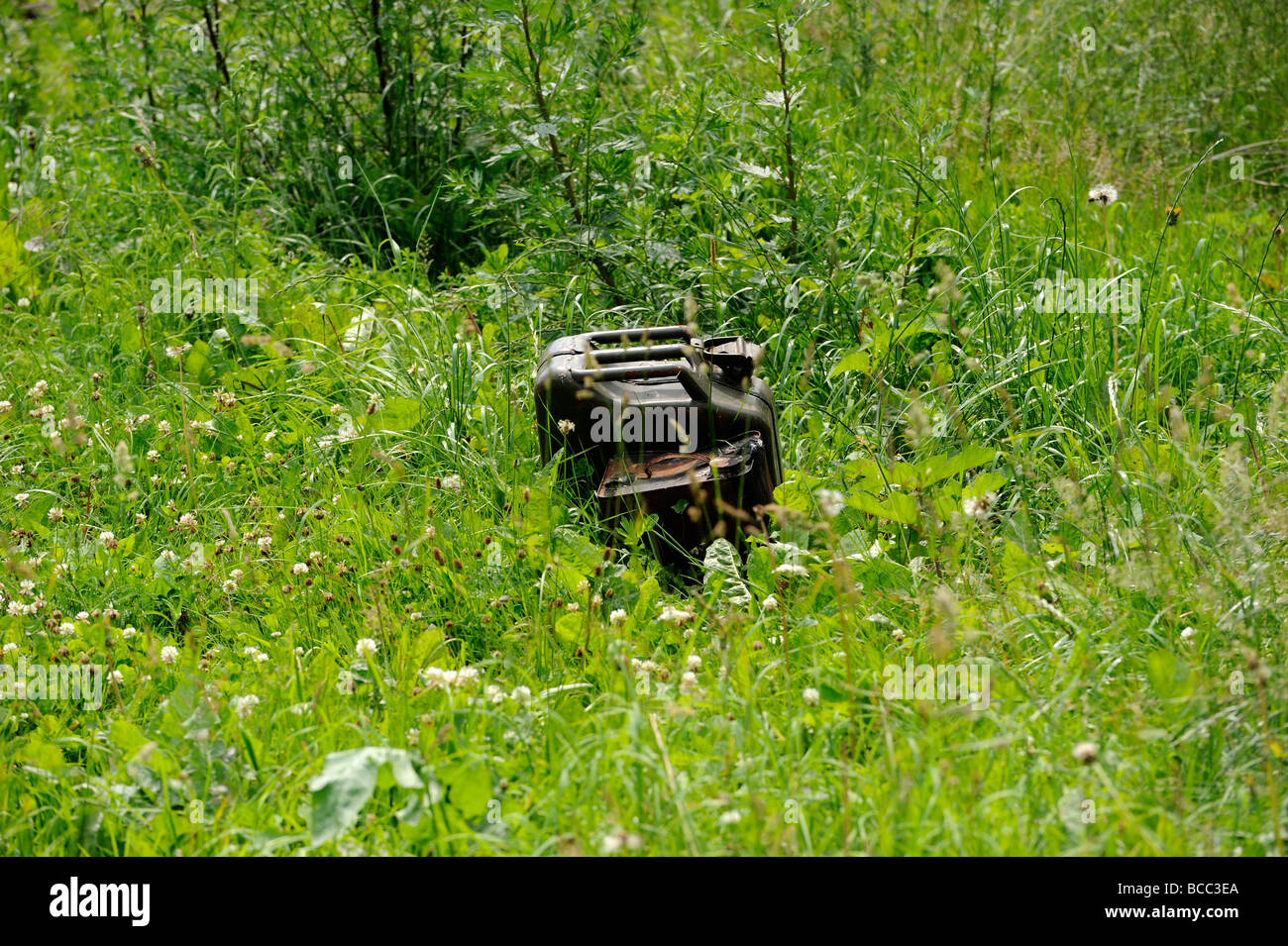 Discarded Garbage in Nature Stock Photo - Alamy