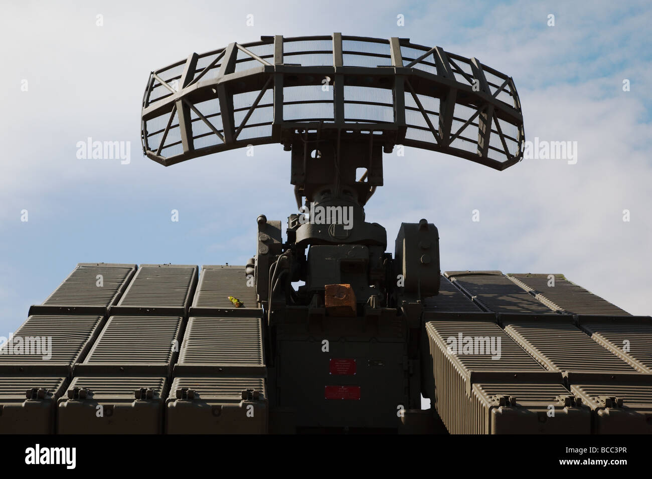 Military Mobile Radar Tracking Unit at an airfield in England Stock ...