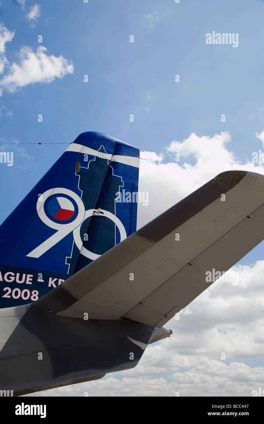 Military Aircraft and Propellers at an airfield in England Stock Photo ...