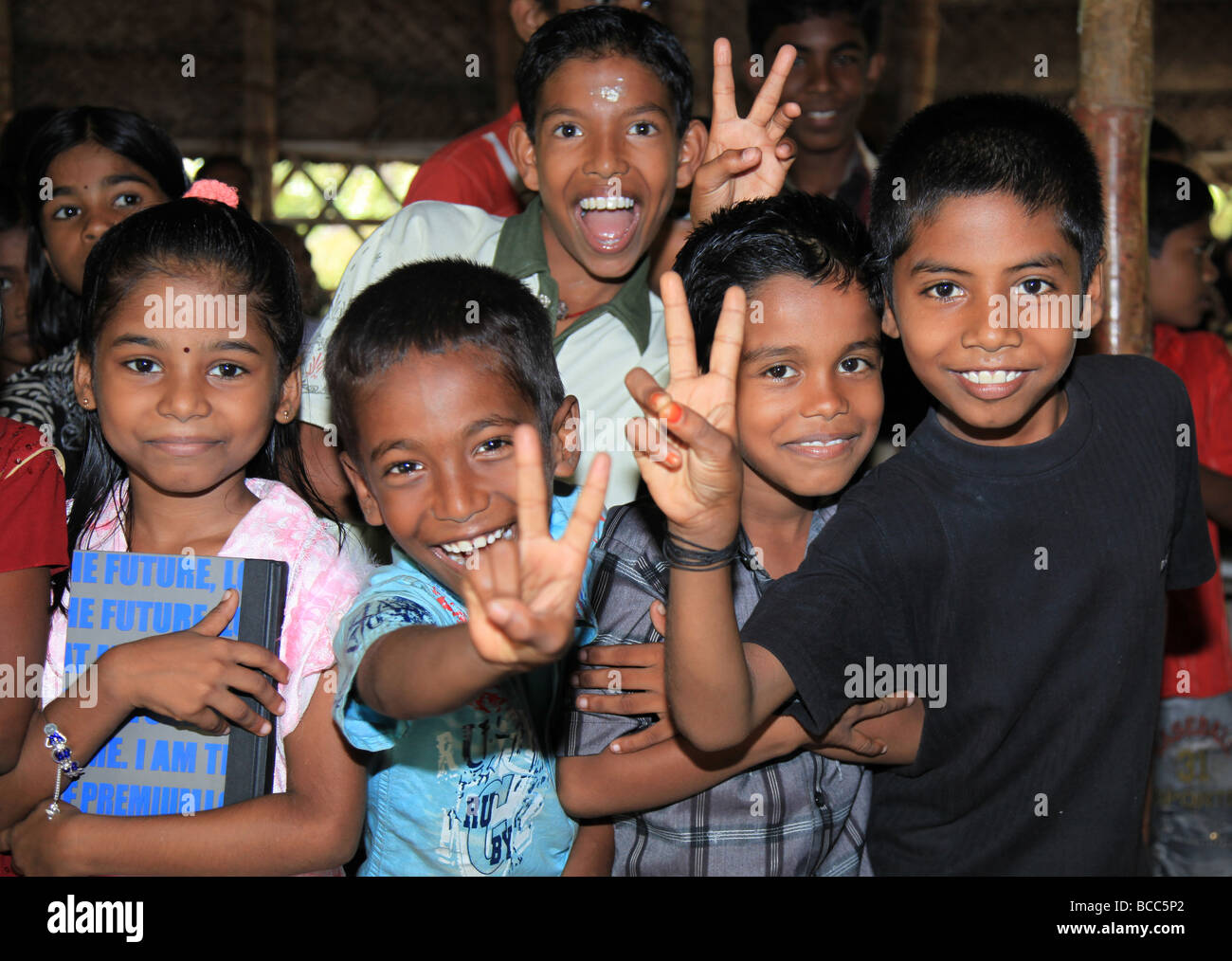 Children being sponsored through a charity called the Ted Foundation by ...