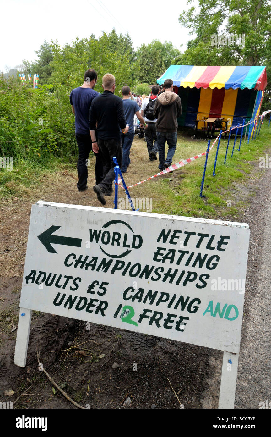 World stinging nettle eating competition hi-res stock photography and ...