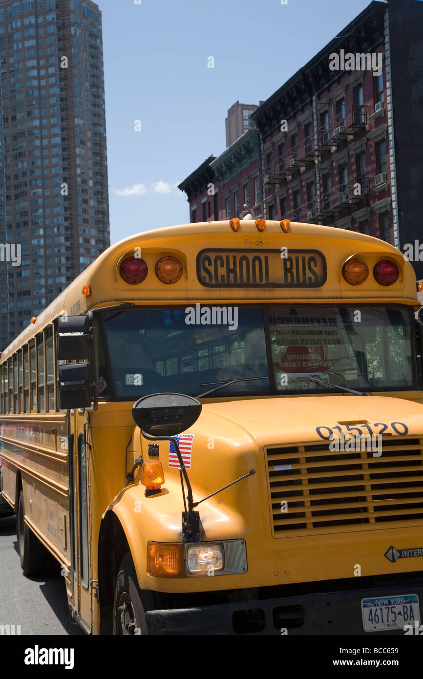 View of a school bus Stock Photo - Alamy