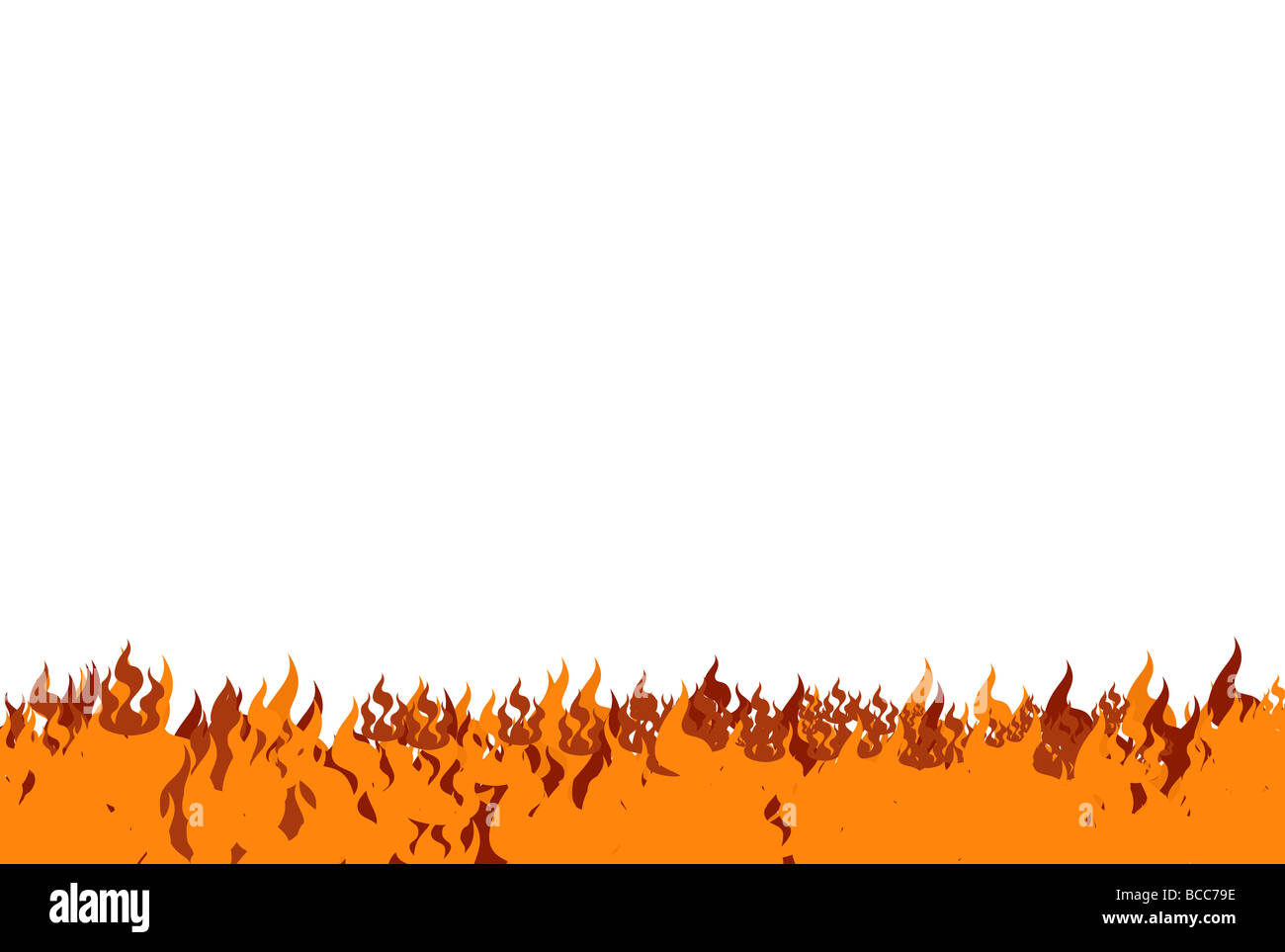 Fire background isolated on white with copy space Stock Photo - Alamy