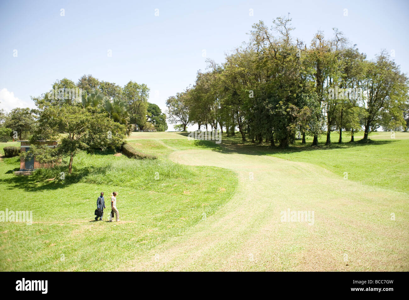 Jinja golf course. Uganda Stock Photo - Alamy