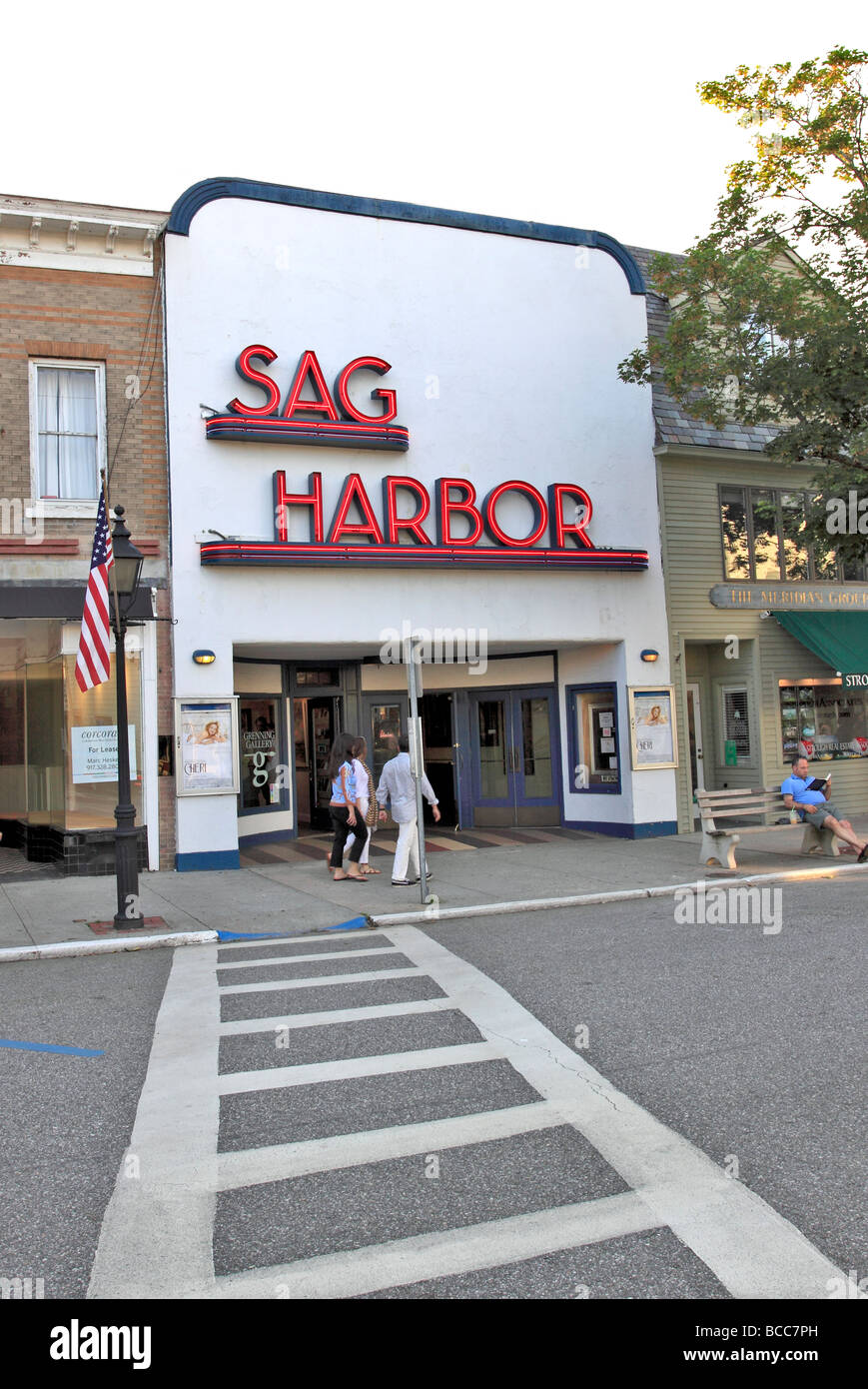 Movie theater, Sag Harbor, Long Island, NY USA Stock Photo - Alamy