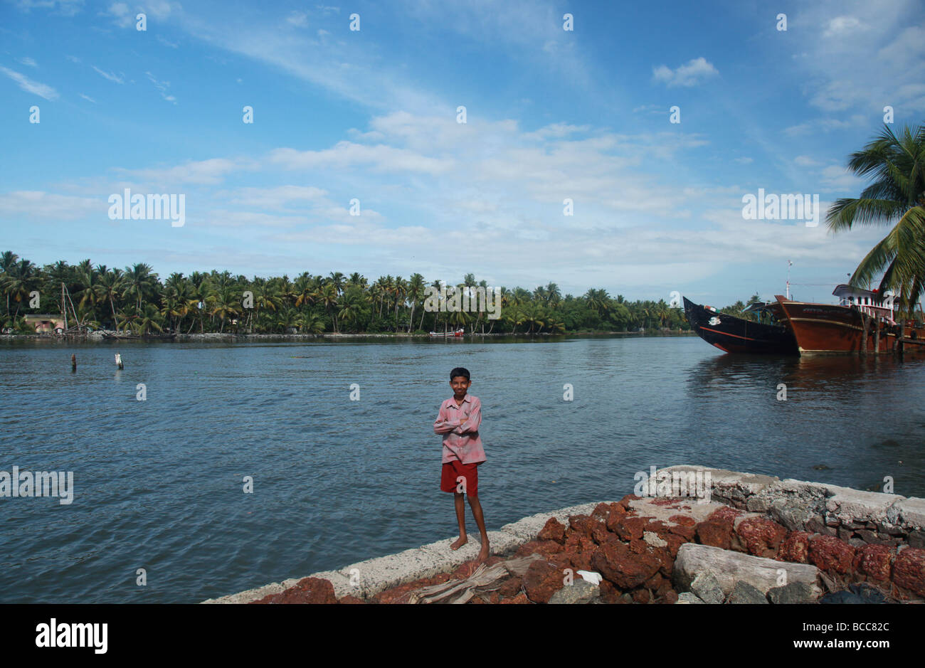 The Backwaters Alappad Panchayat Kerala India Stock Photo - Alamy