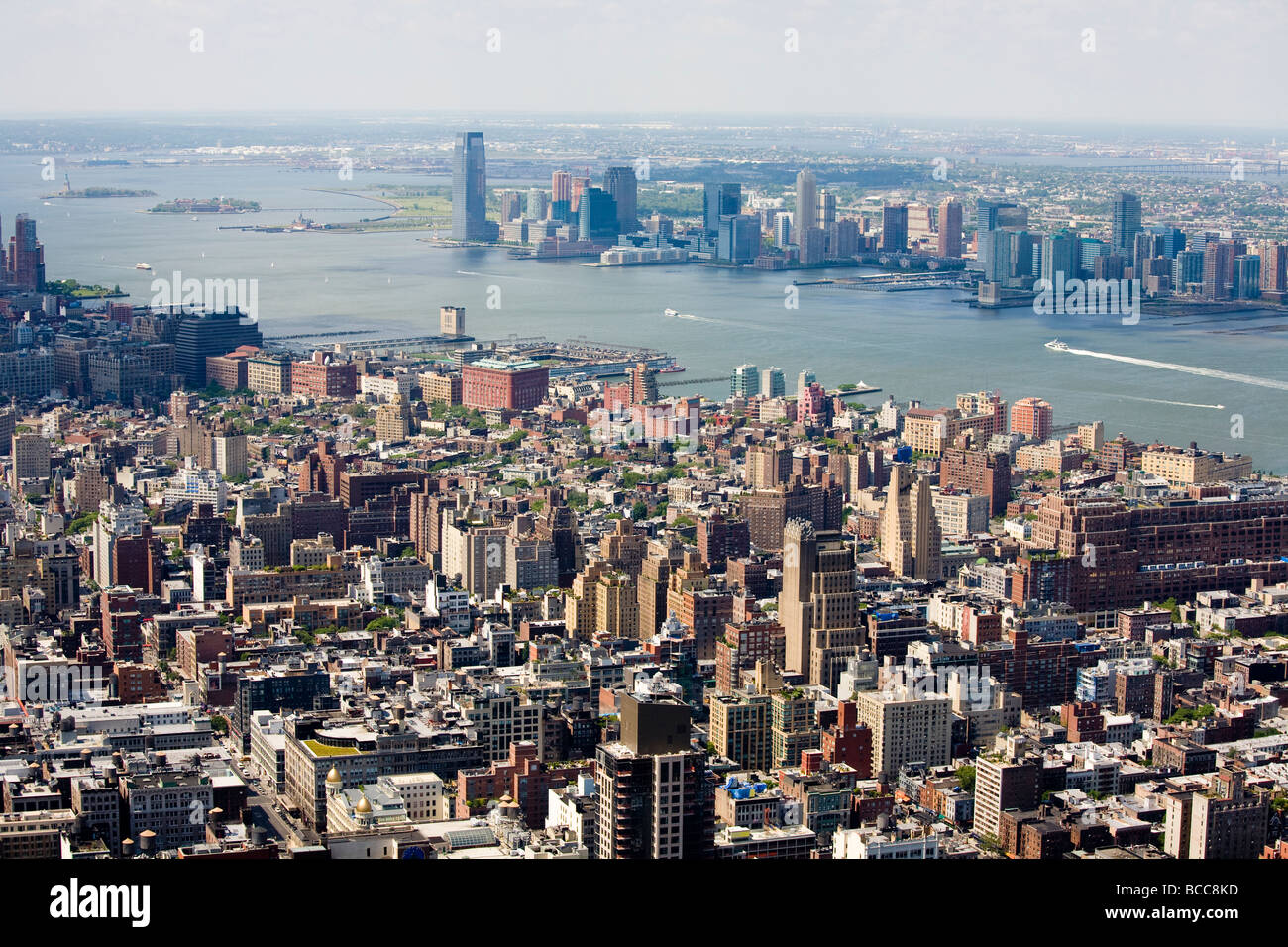Aerial panoramic view over upper Manhattan Stock Photo - Alamy Aerial panoramic view over upper Manhattan Stock Photo - Alamy
