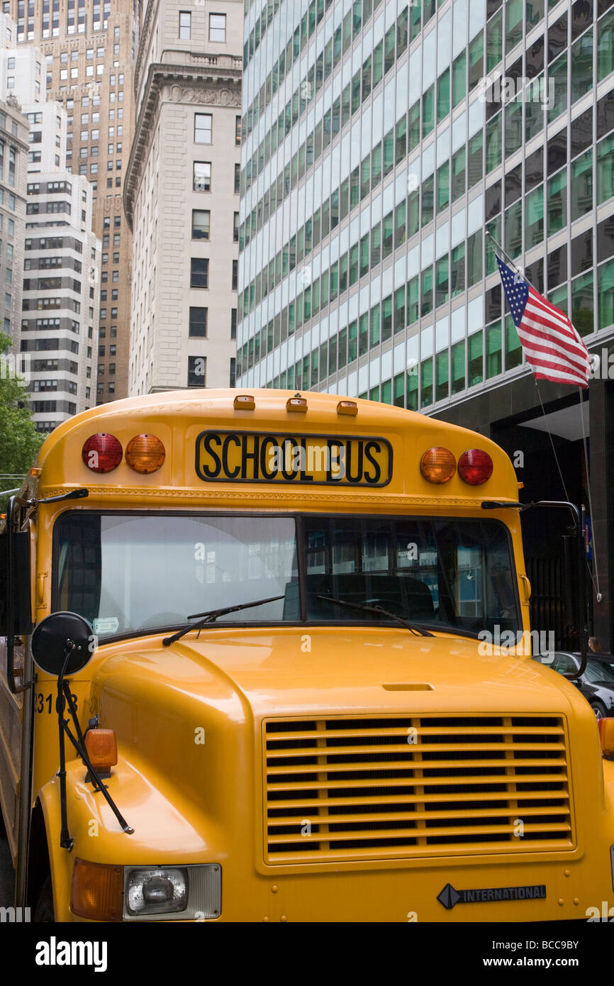 View of a school bus Stock Photo - Alamy