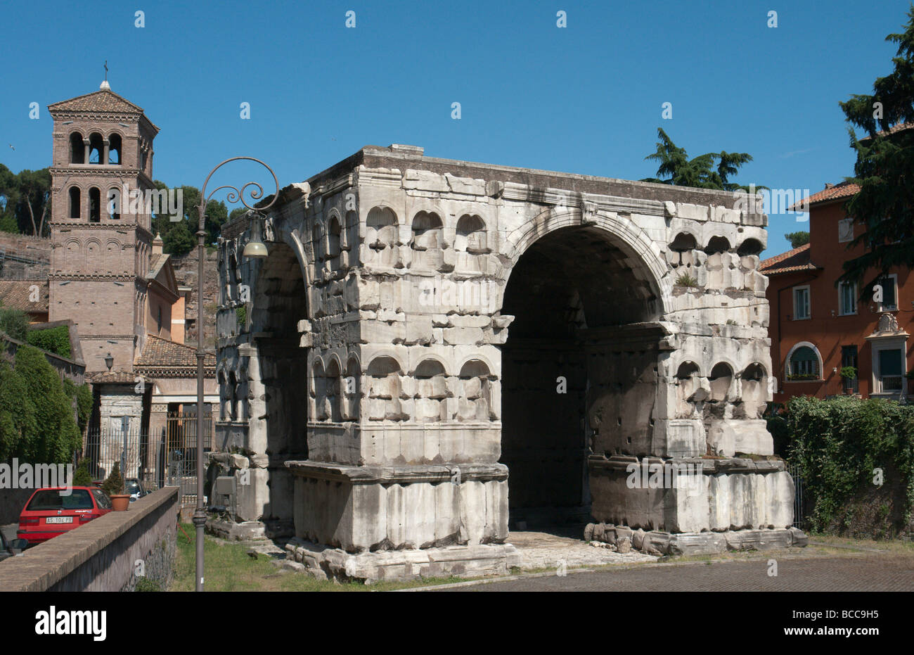 The Arco di Giano in Rome Stock Photo - Alamy
