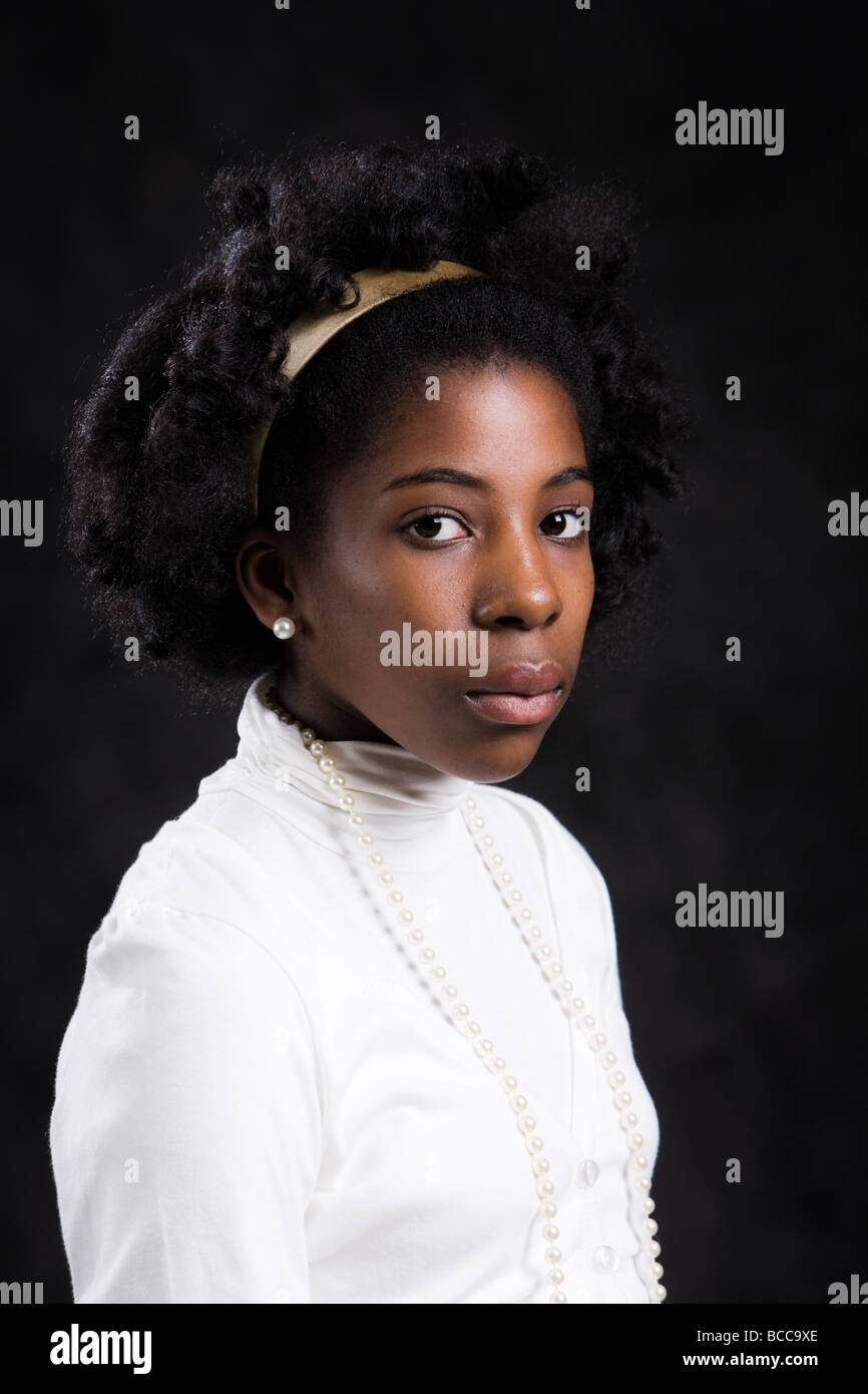 Teenage girl ready for her confirmation Stock Photo - Alamy