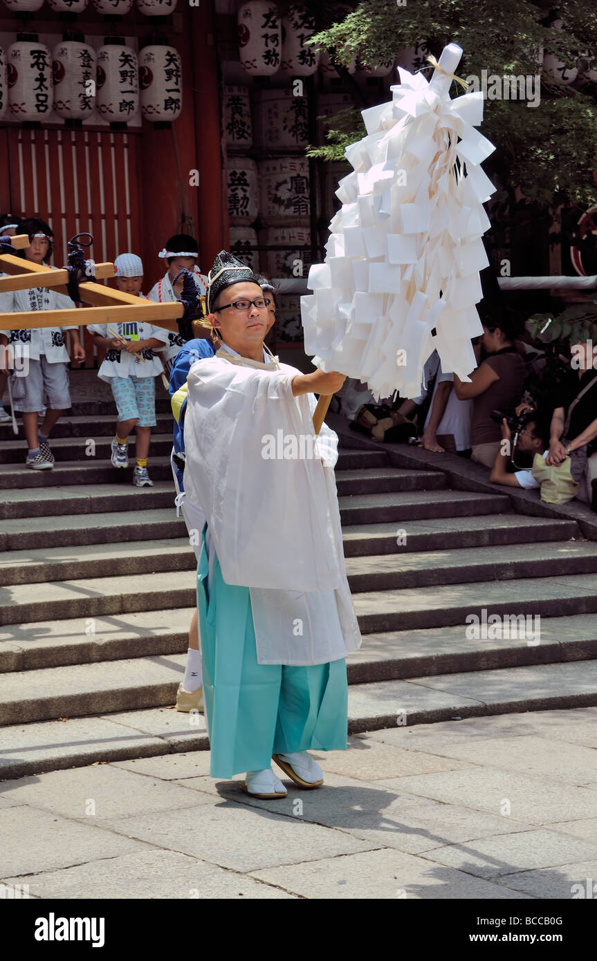 Kyoto Japan young japanese man marching at Gion Matsuri Stock Photo - Alamy