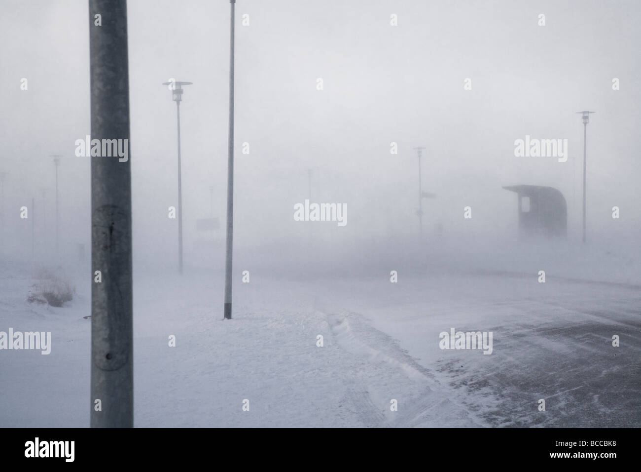 Bus stop in suburban landscape hi-res stock photography and images - Alamy
