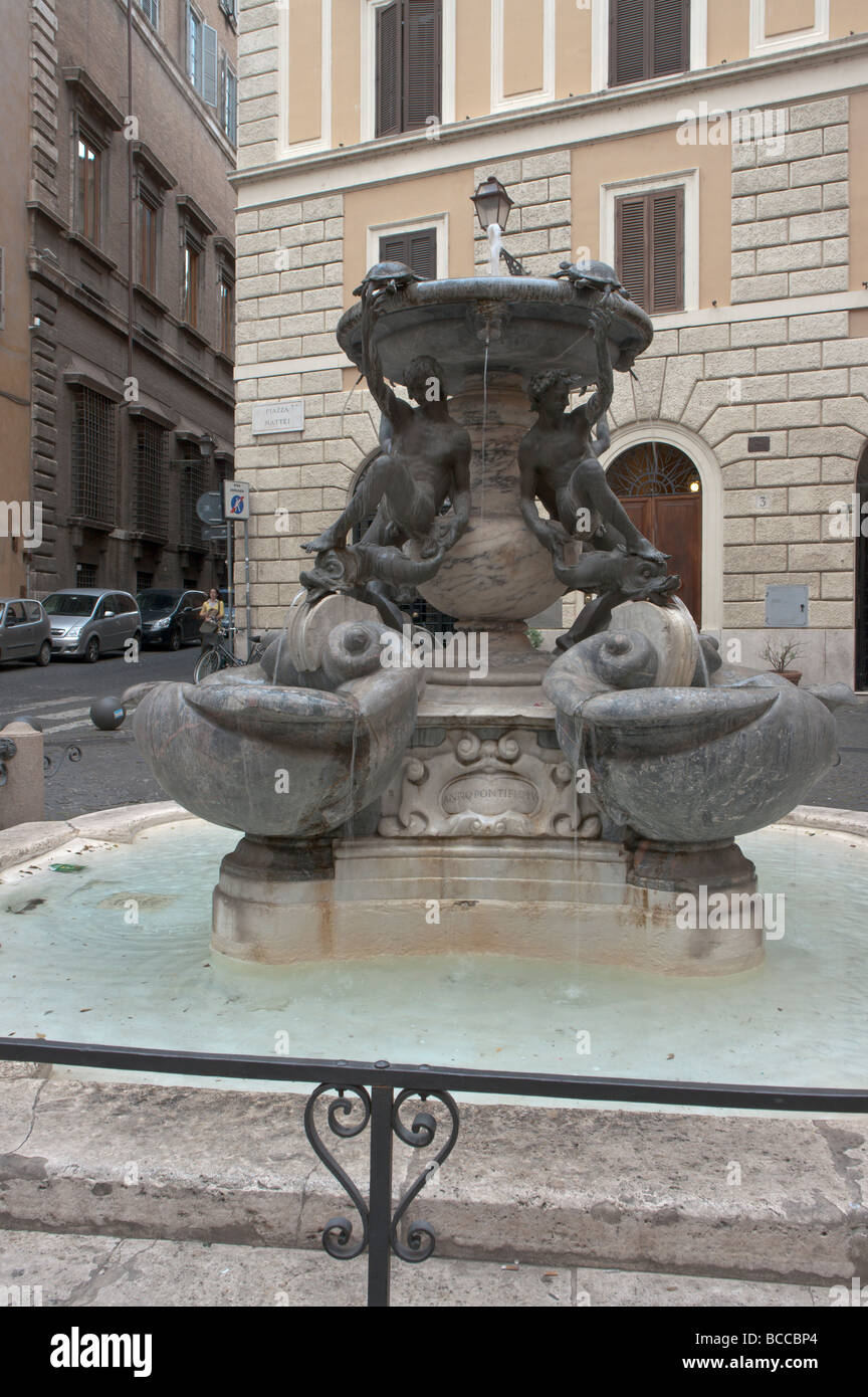 Fontana delle Tartarughe in Piazza Mattei in Rome Stock Photo - Alamy