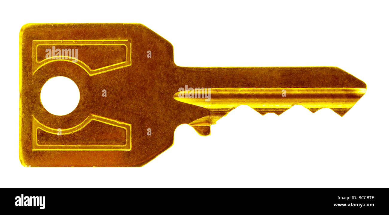 Golden key house Cut Out Stock Images & Pictures - Alamy