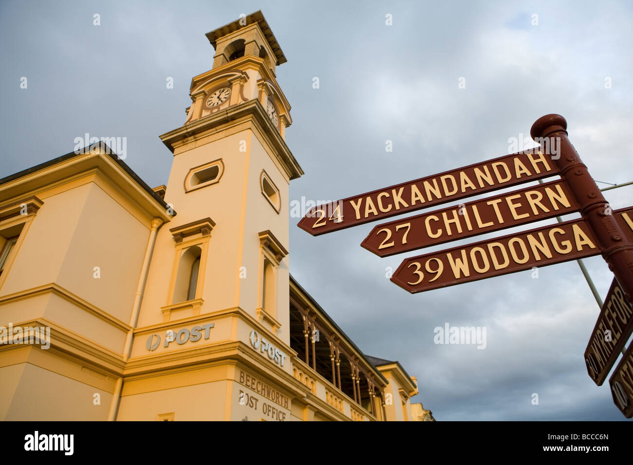 Road sign in Beechworth Stock Photo - Alamy
