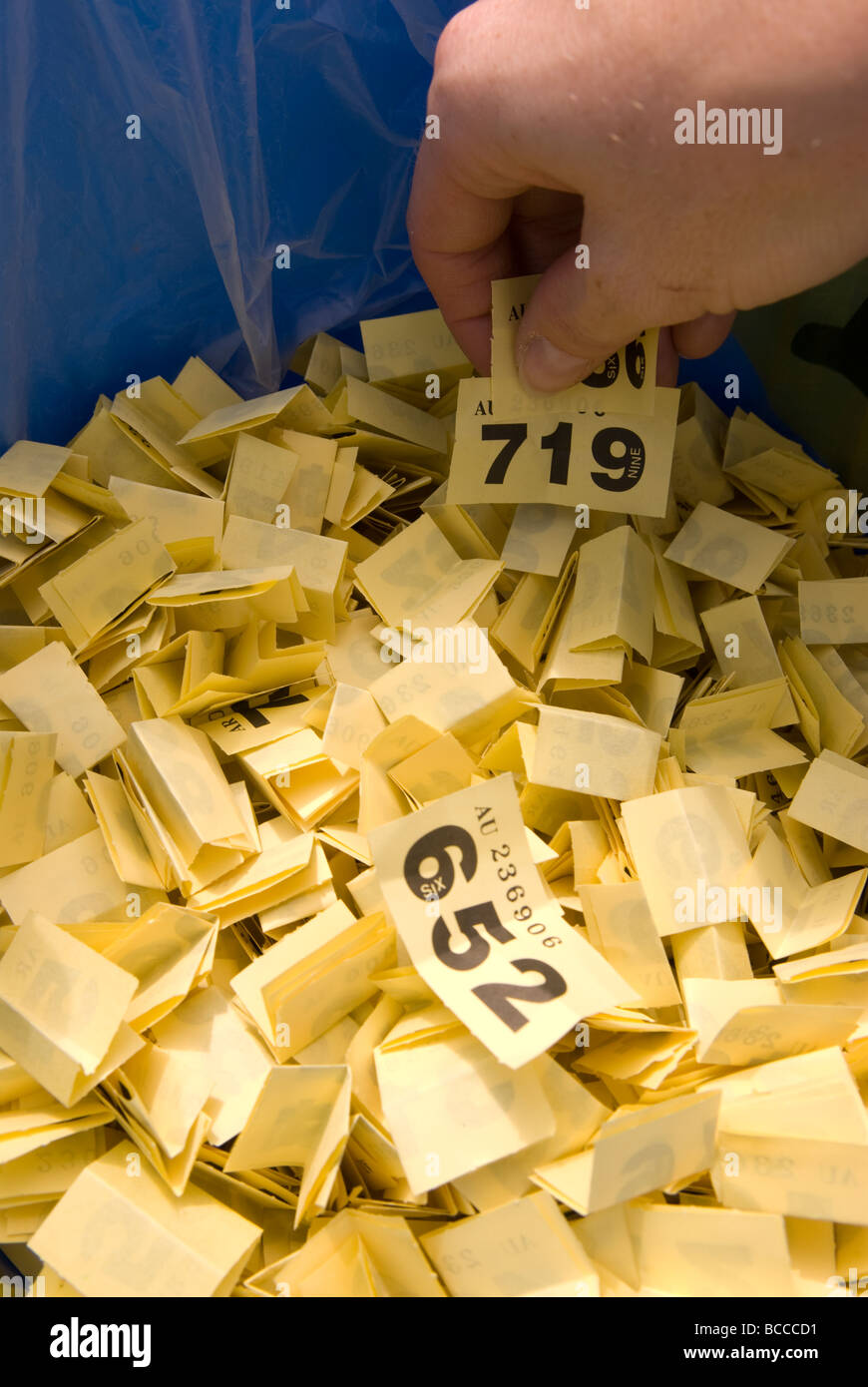 Raffle ticket numbers hi-res stock photography and images - Alamy