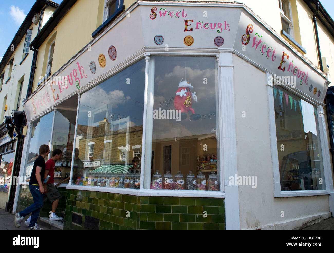 Facade of traditional sweet shop, Market Street, Alton, Hampshire UK ...