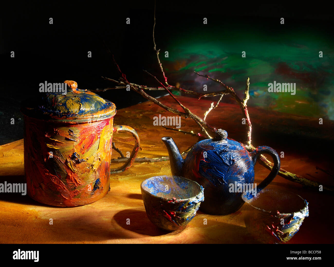 Traditional art of living afternoon tea-break Stock Photo - Alamy