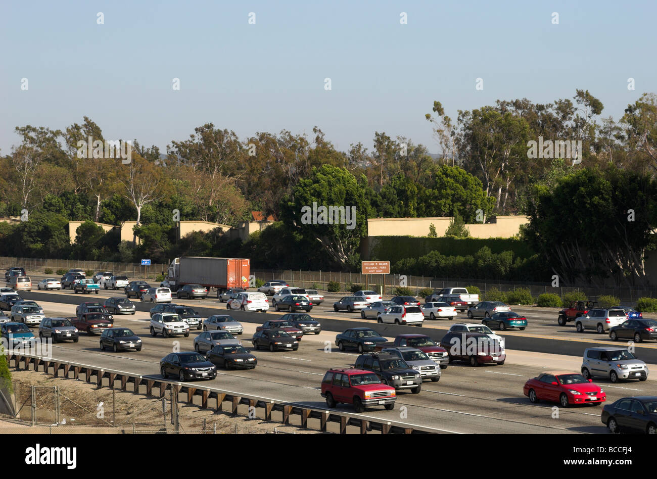 Rush hour highway traffic Stock Photo - Alamy