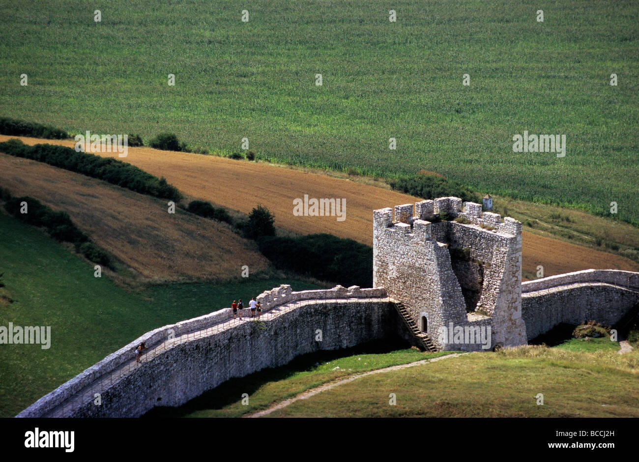 Slovakia, near Levoca, Zipser Burg, Spissky Hrad (Spis Castle Stock ...