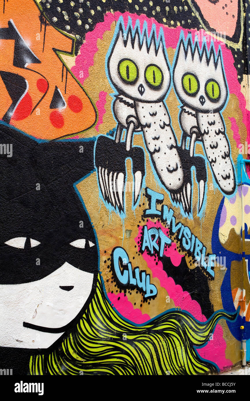 United Kingdom, London, Hackney, Broadway Market, graffiti in the ...