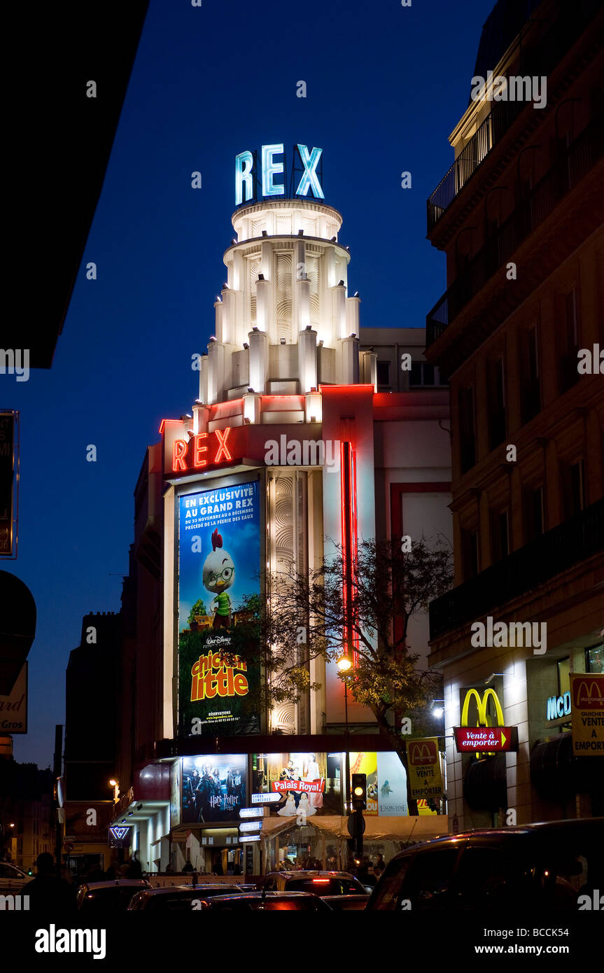 France, Paris, Le Grand Rex cinema Stock Photo - Alamy
