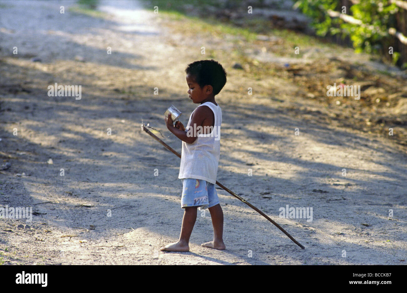 Philippines, Luzon Island, little boy from Aeta ethnic group Stock ...