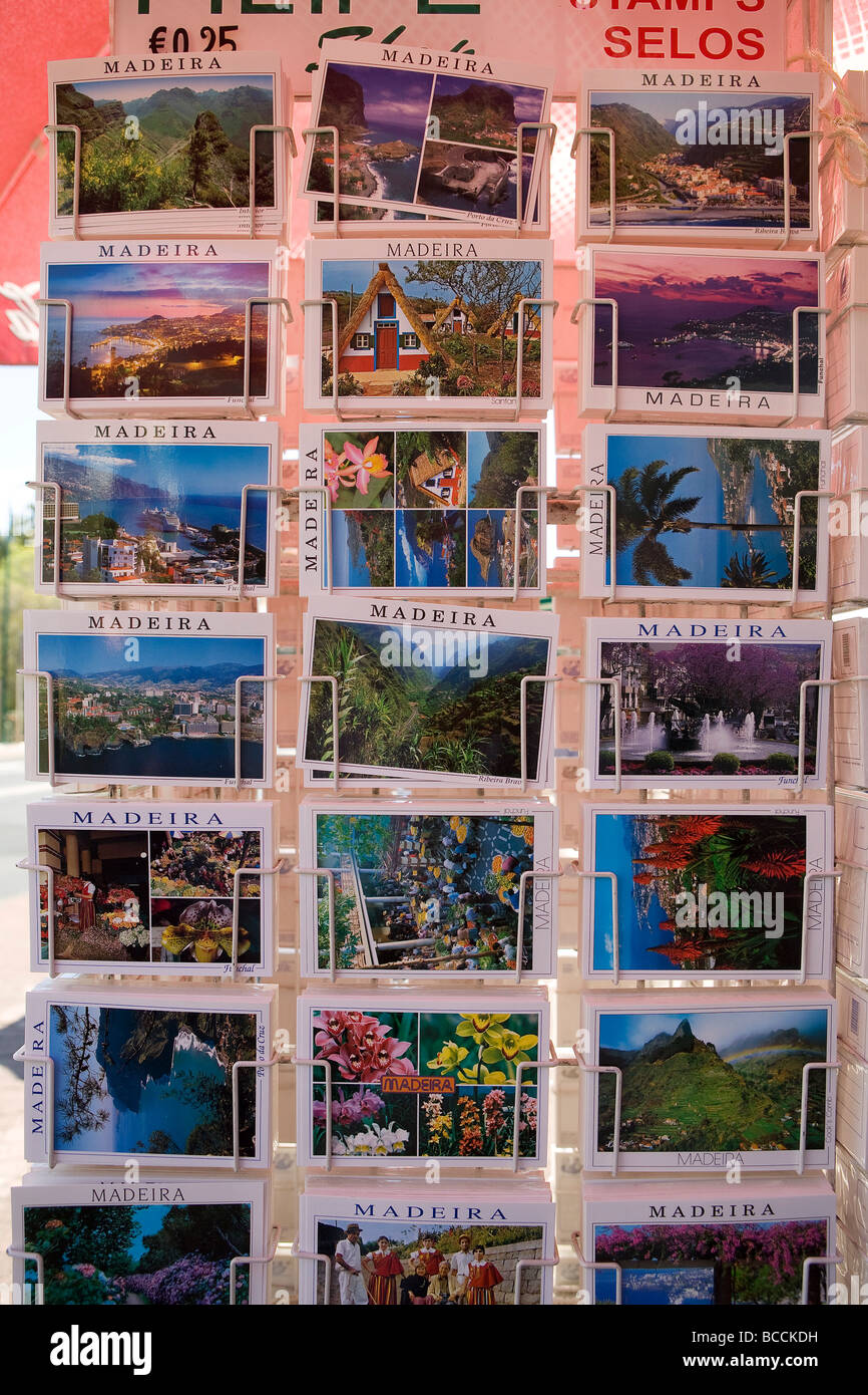 Portugal, Madeira Islands, Funchal, postcards Stock Photo - Alamy