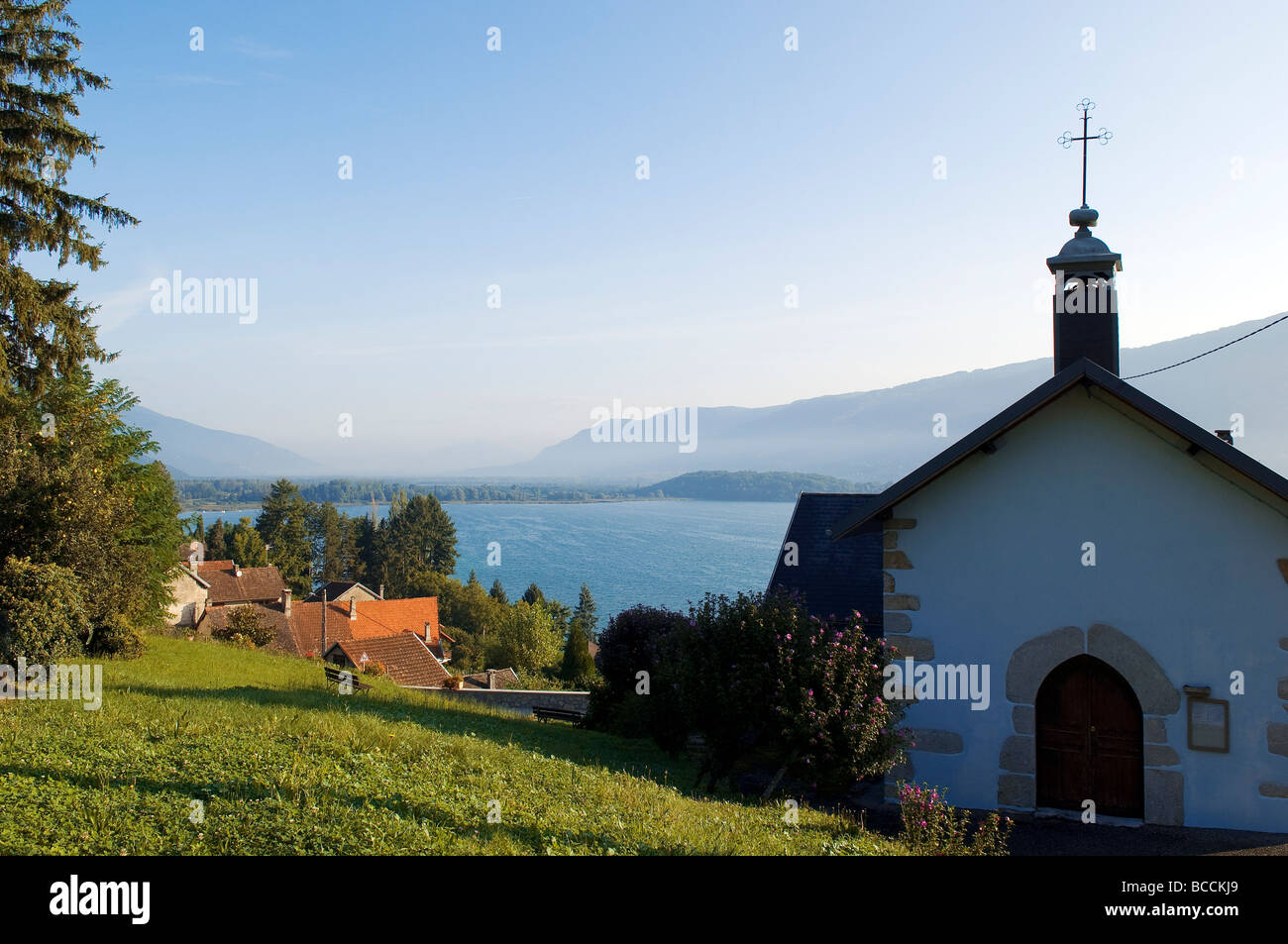 France, Savoie, Conjux village and Lac du Bourget Stock Photo - Alamy