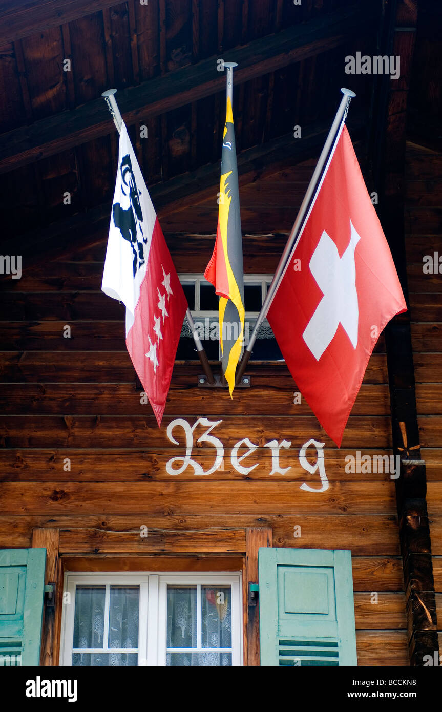 Switzerland, Canton of Bern, Bernese Oberland, Murren village ...
