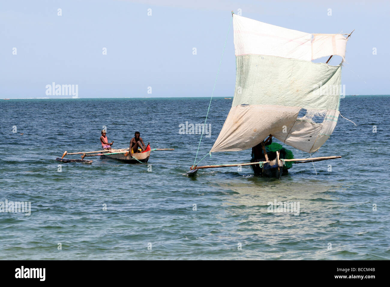 Traditional Fishing Pirogues At Ifaty Beach, Madagascar Stock Photo - Alamy