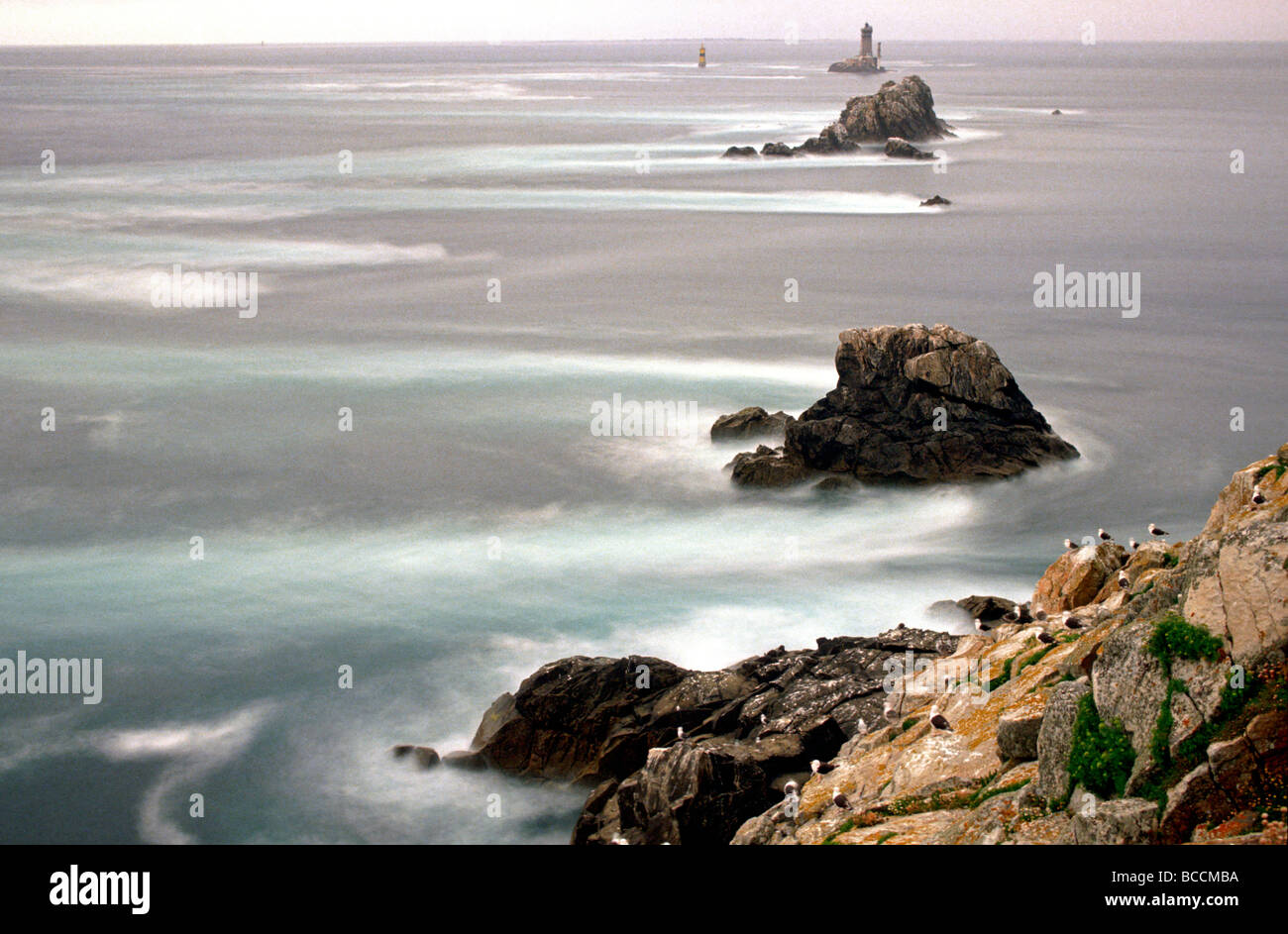 France, Finistere, Pointe du Raz, Lighthouse Stock Photo - Alamy