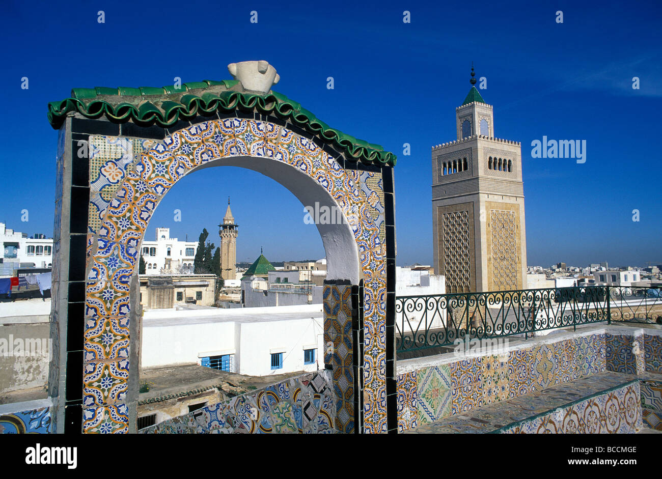 Tunisia, Tunis, house in the medina Stock Photo - Alamy