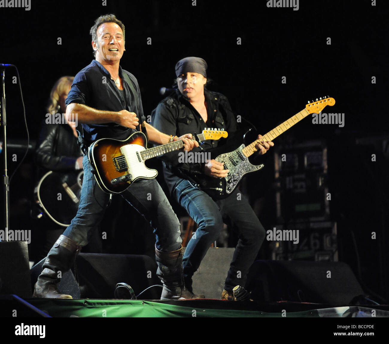 Bruce Springsteen and the E Street band glastonbury 2009 Stock Photo Alamy