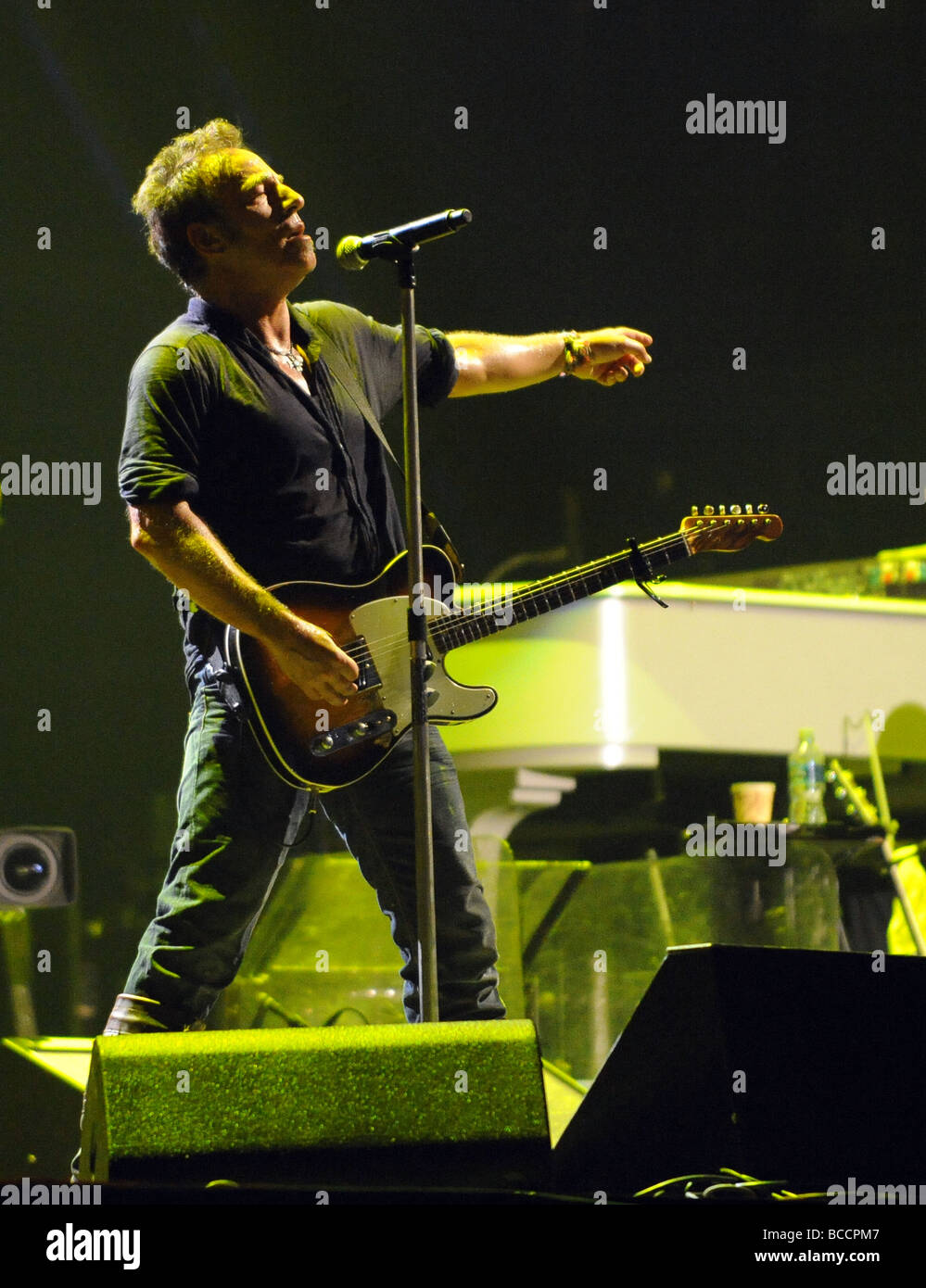 Bruce Springsteen and the E Street band glastonbury 2009 Stock Photo ...