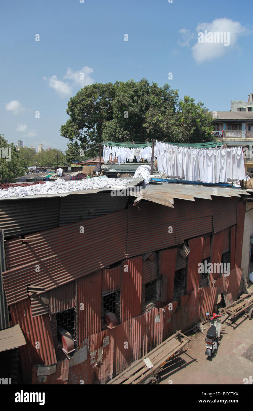 Dhobi Ghat open air laundry, Mumbai, India Stock Photo - Alamy