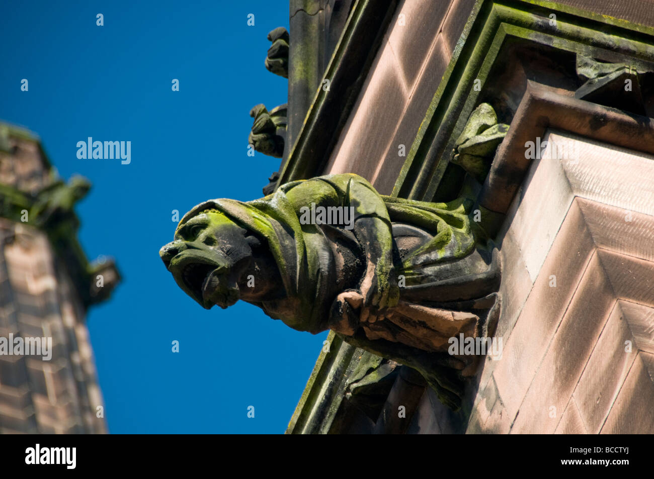 Stone Gargoyle on the Exterior of Chester Cathedral, Chester, Cheshire ...
