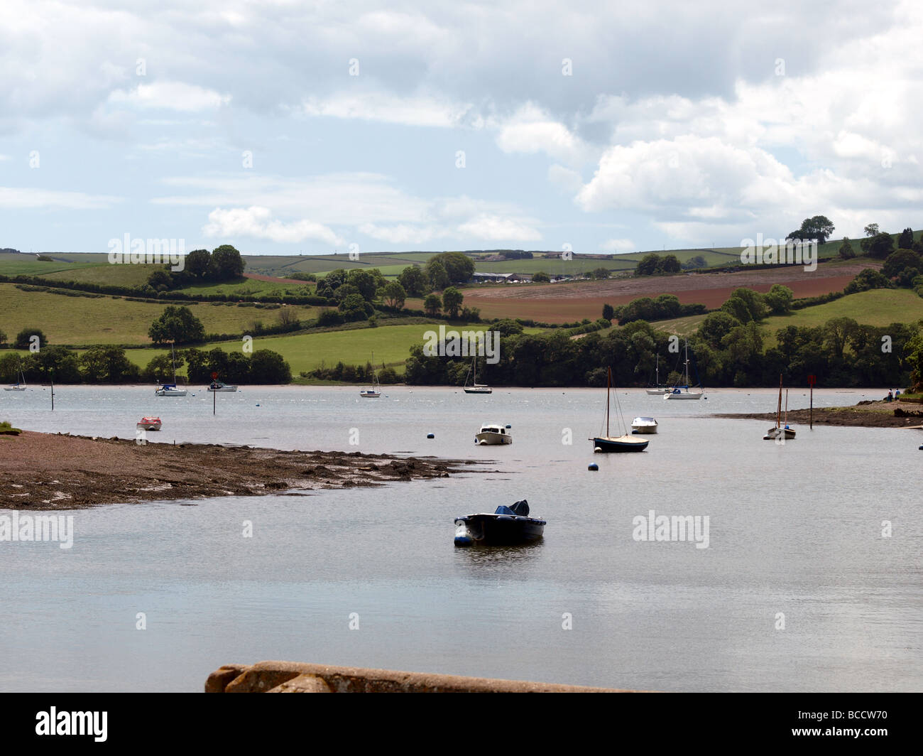 The creek and river dart at Stoke Gabriel,Paignton,Devon Stock Photo ...